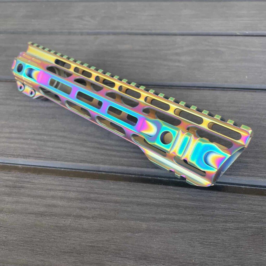 Colored AR15 Parts: Oil Slick Anodized Rainbow AR Parts - Mid State ...