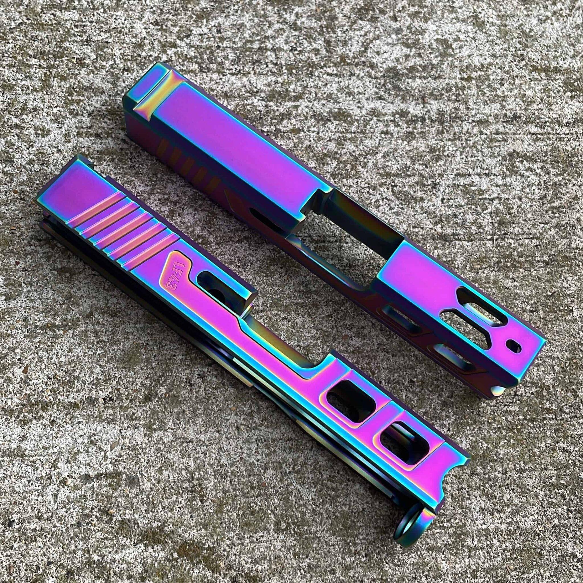 PVD Chameleon Colored Glock Parts for Sale | Rainbow Glock Parts, Oil ...