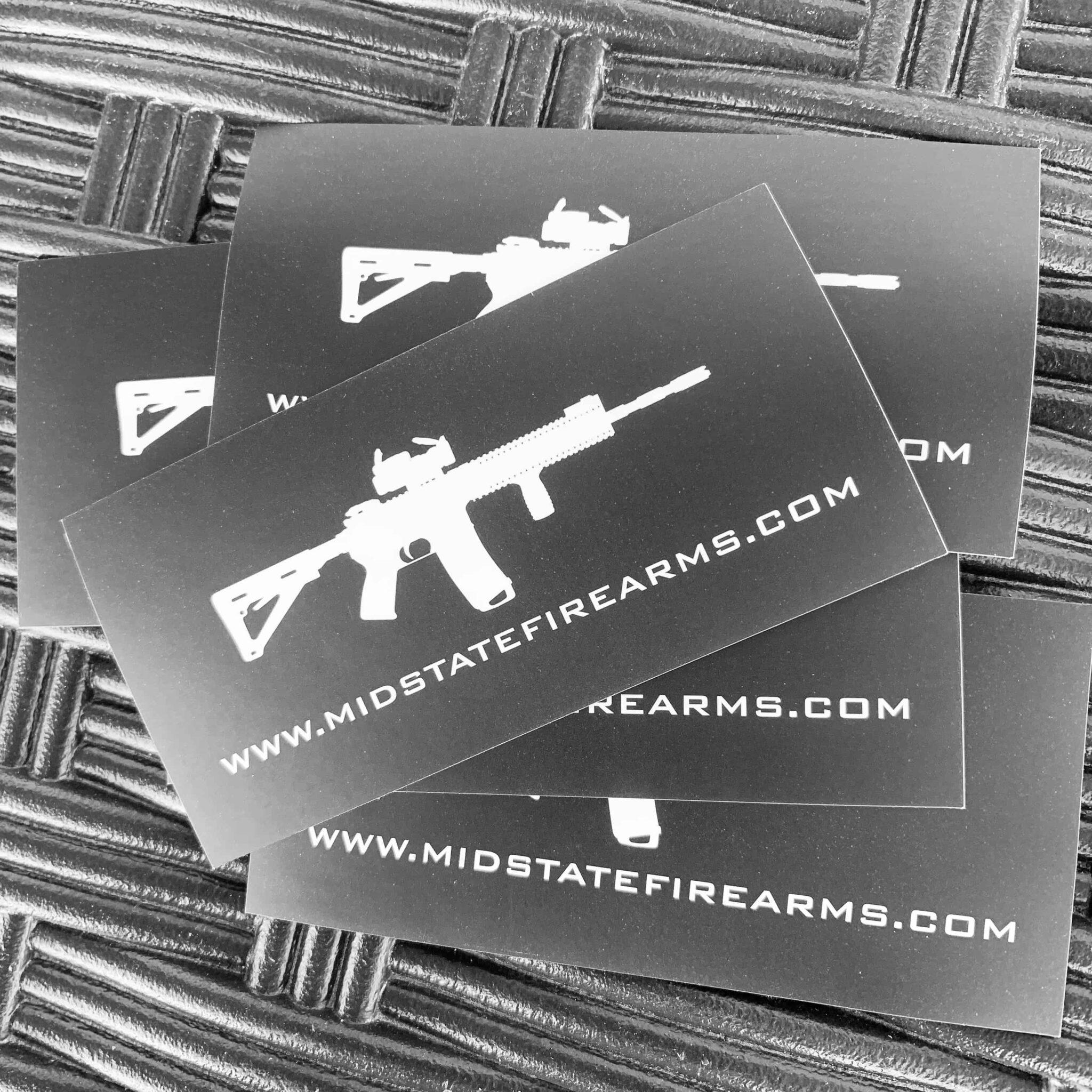 midstatefirearms.com ar15 logo sticker - Mid State Firearms