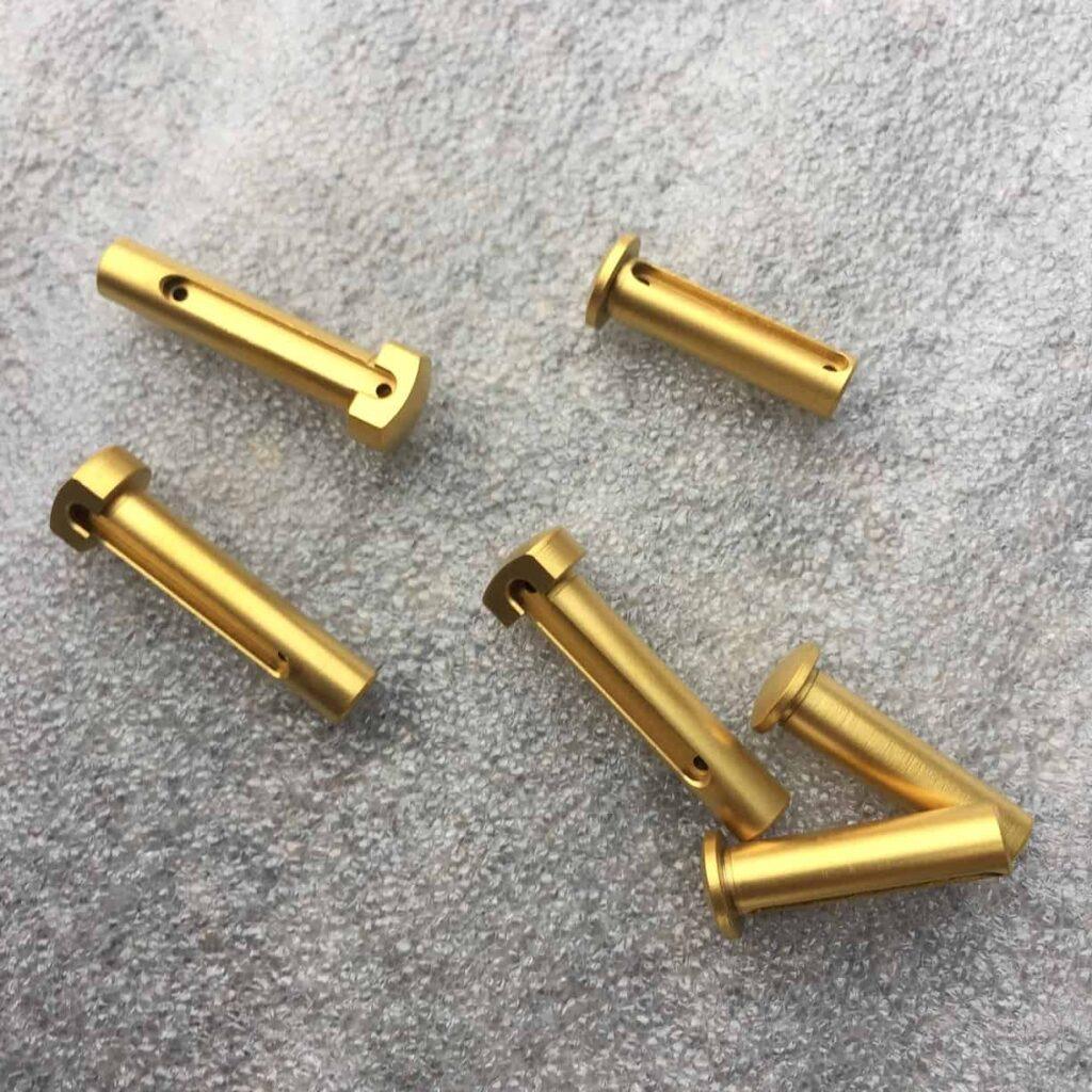 TiN Titanium Nitride / Gold Ar15 Takedown / Pivot Pin set - Mid State ...