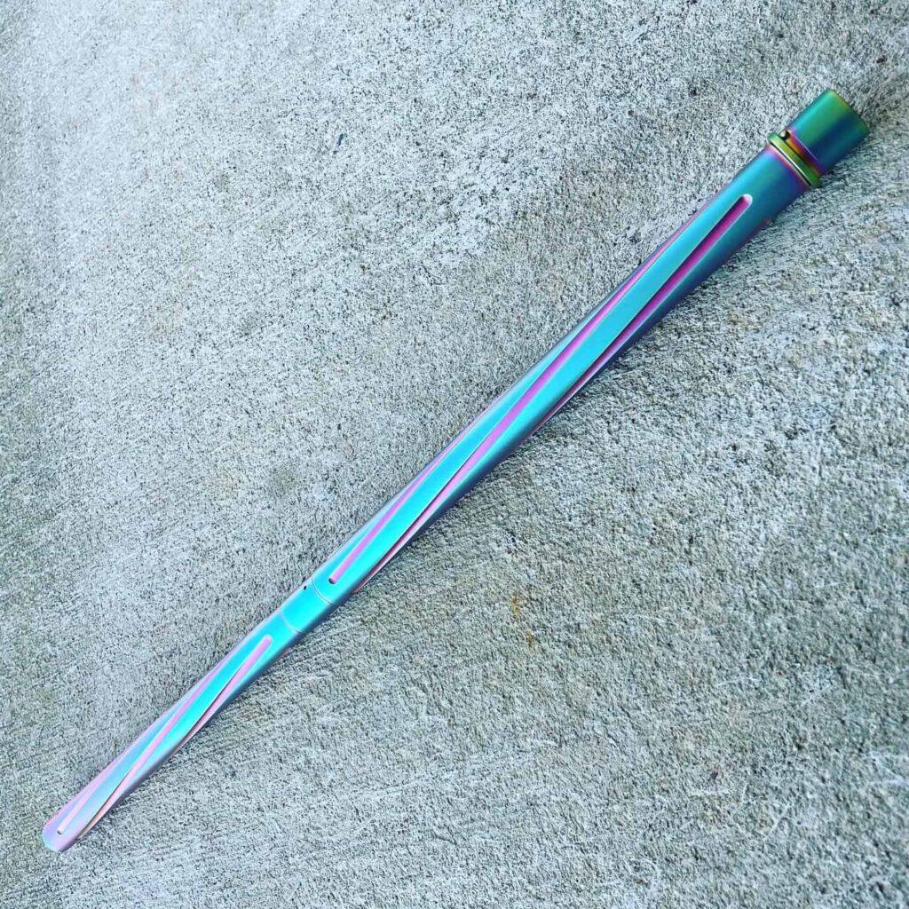 24" .936 Ar15 Heavy Barrel: .223 Wylde SS Spiral Fluted 1:8 Rainbow PVD ...