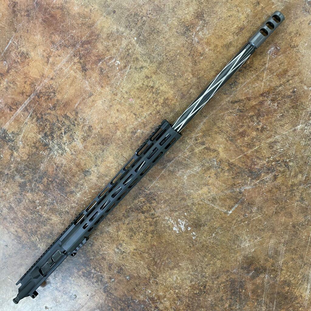 24″ 223 Wylde 1/8 Diamond Fluted 2tone SS Ar-15 Upper, Threaded - Mid ...