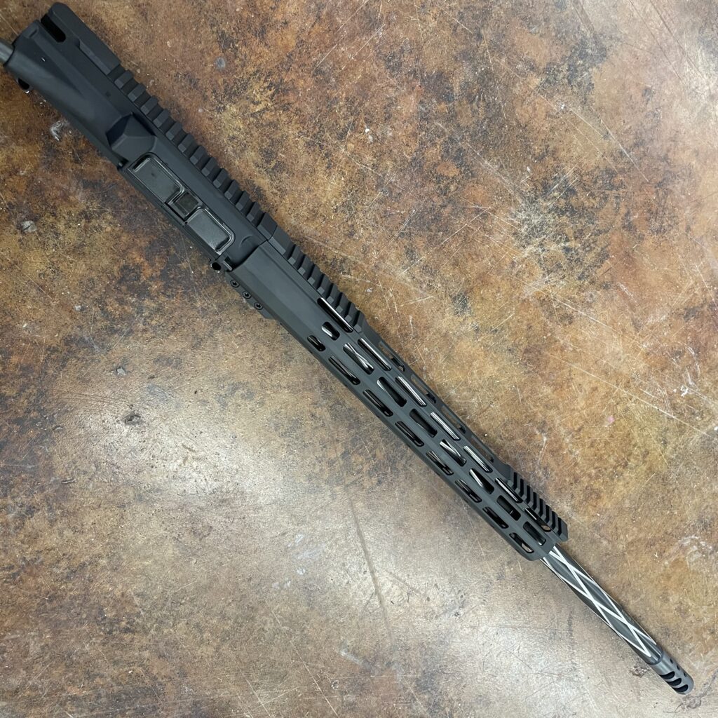 24″ 223 Wylde 1/8 Diamond Fluted 2tone SS Ar-15 Upper, Threaded - Mid ...