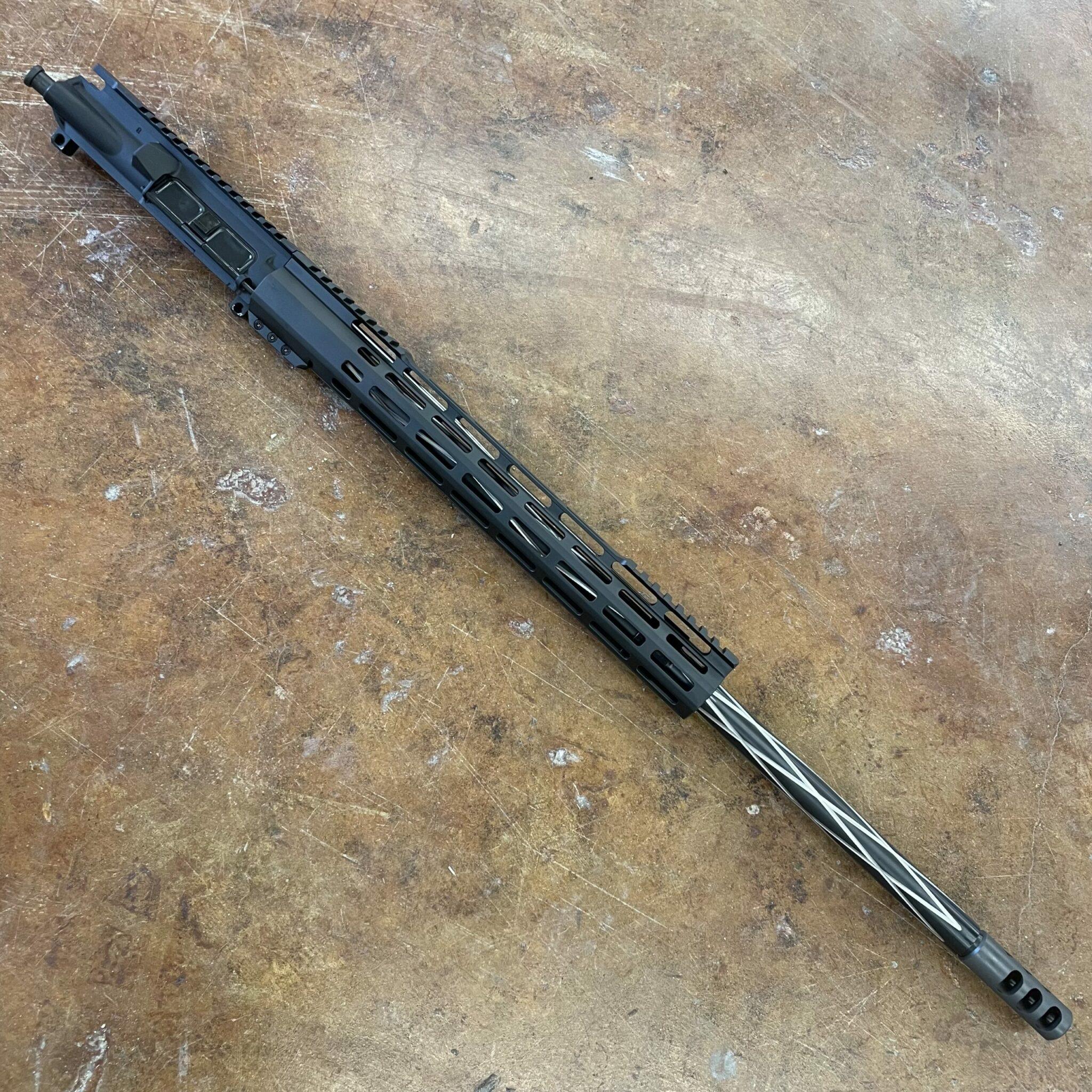 24″ 223 Wylde 1/8 Diamond Fluted 2tone SS Ar-15 Upper, Threaded - Mid ...