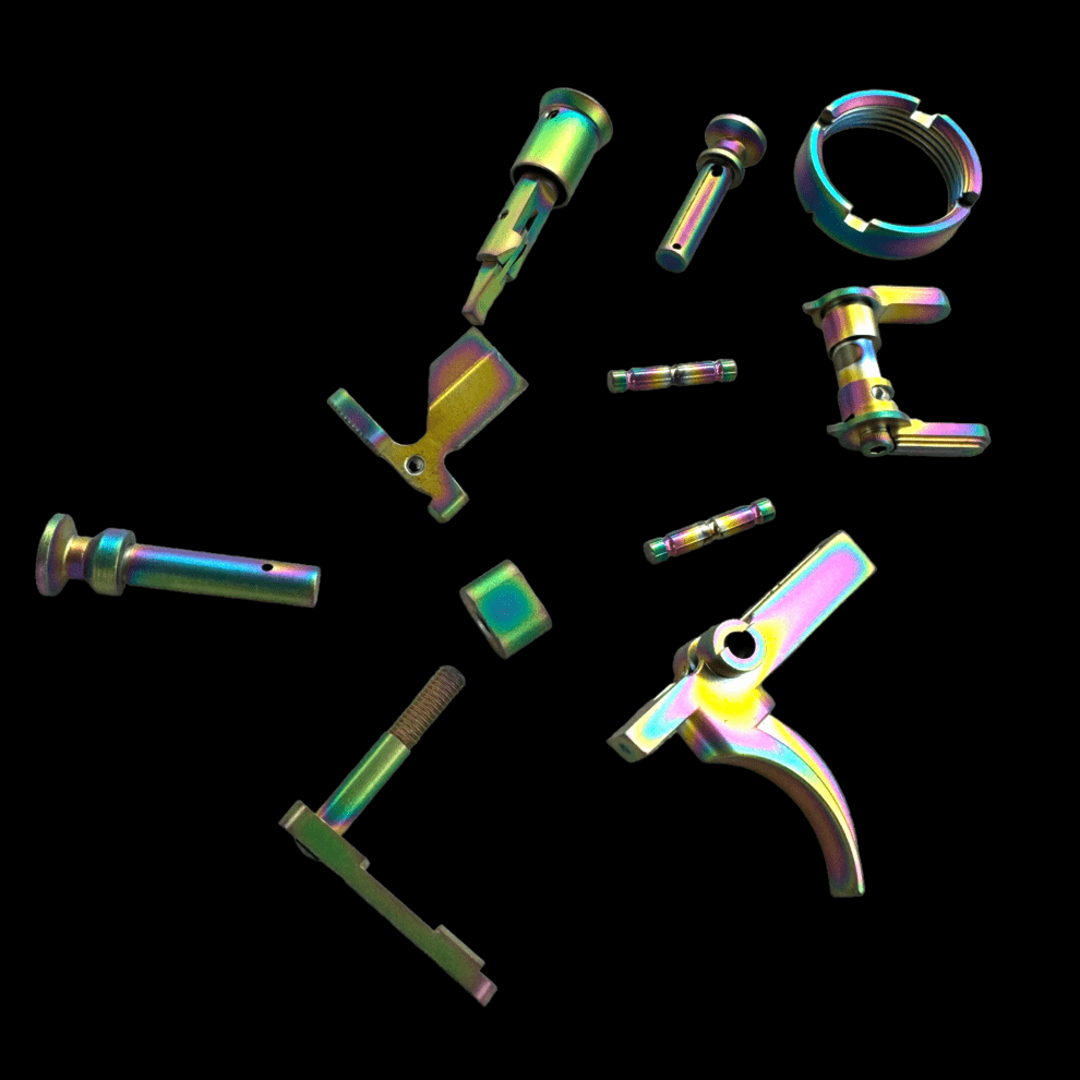 Colored (Rainbow) AR-15 Parts: Oil Slick Custom AR Parts | Mid State ...