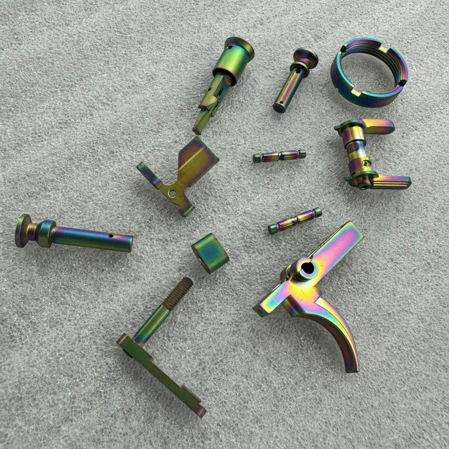 Colored (Rainbow) AR-15 Parts: Oil Slick Custom AR Parts | Mid State ...