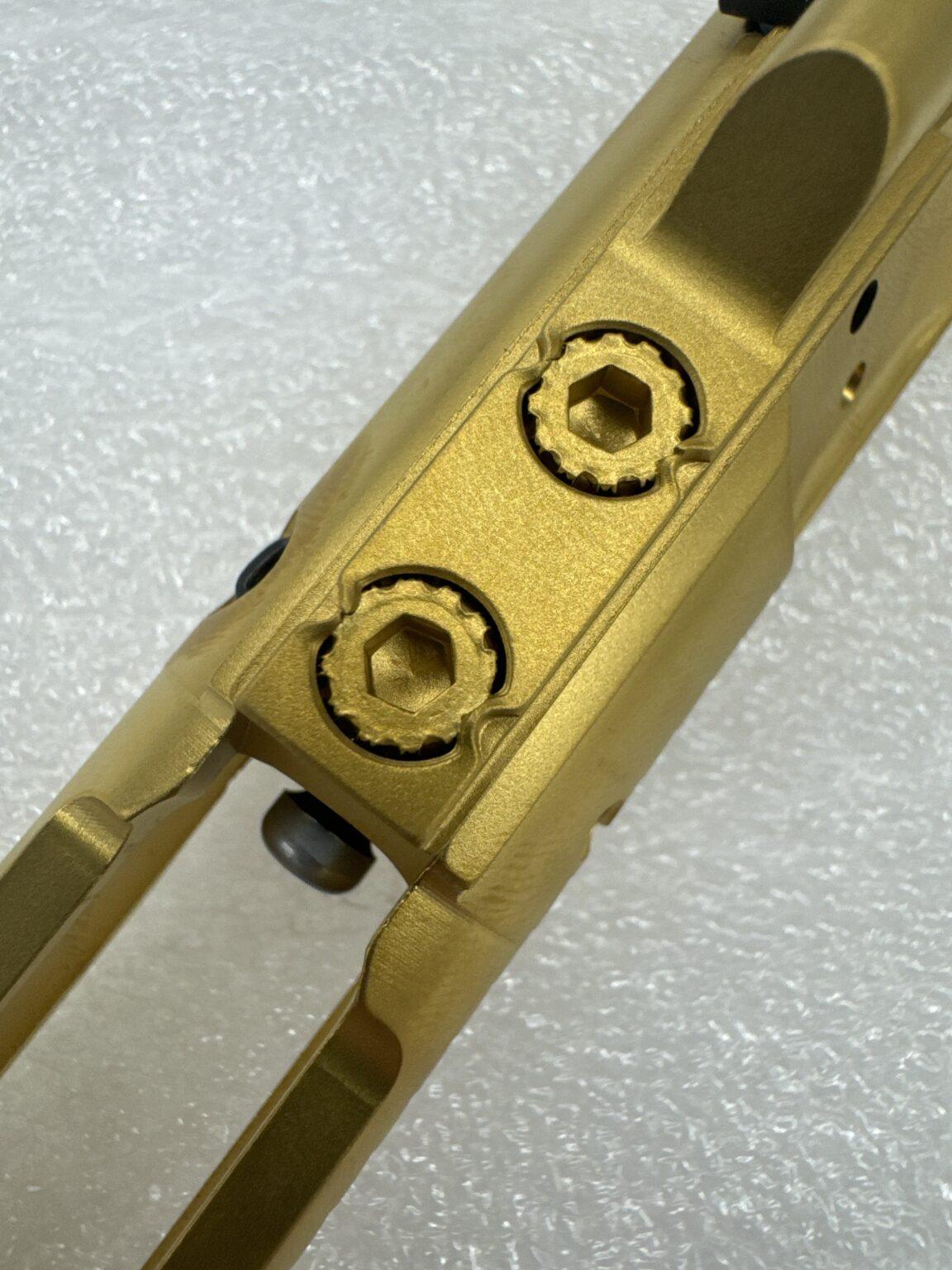 Microbest TiN Gold m16 Bolt Carrier Group - Mid State Firearms